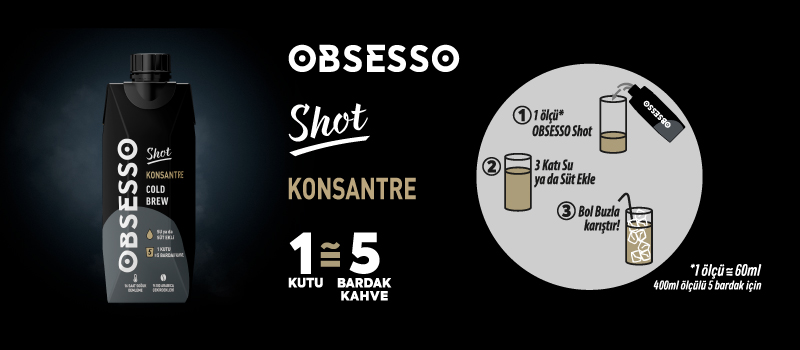 OBSESSO’dan Yine Yeni Bir İlk: Shot Konsantre Cold Brew | DİMES Basın ...